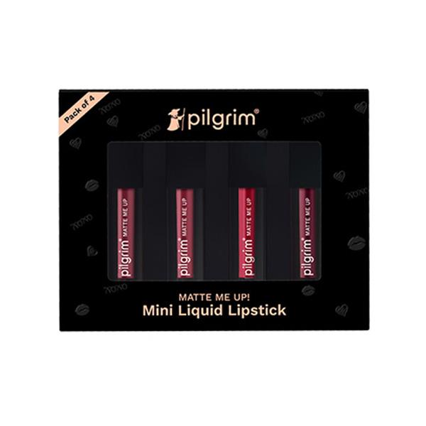 Pilgrim The Pink Sin Mini Liquid Lipstick 4 in 1 Pack Smudgeproof ...