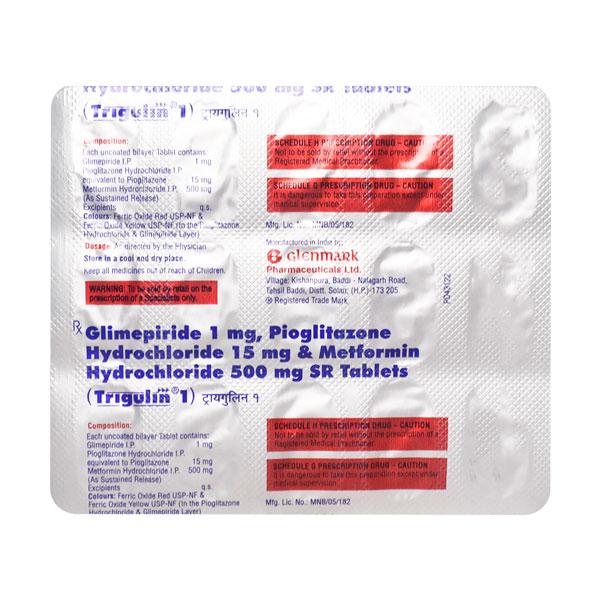 Trigulin 1mg Tablet 15'S : Price, Uses, Side Effects | Netmeds