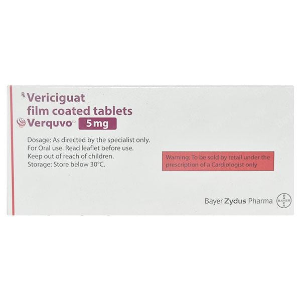 Buy VERQUVO 5 Tablet 14's Online at Upto 25% OFF | Netmeds