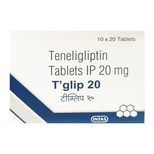 T'GLIP 20mg Tablet 20's : Price, Uses, Side Effects | Netmeds