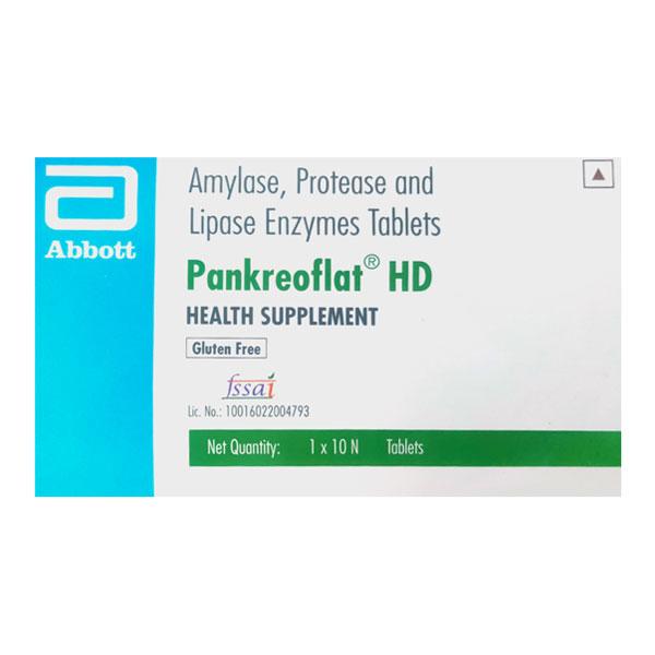 PANKREOFLAT HD GLUTEN FREE Tablet 10's - Buy Medicines online at Best ...