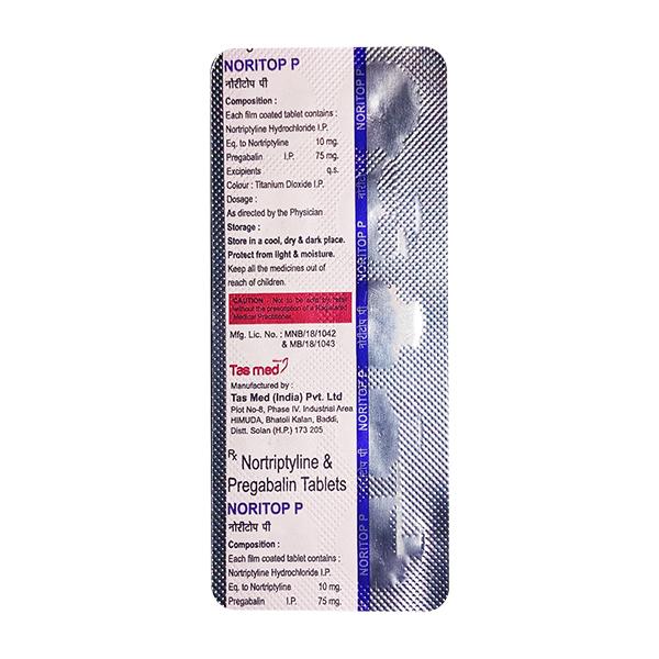 NORITOP P Tablet 10's Price, Uses, Side effects, Substitutes | Netmeds