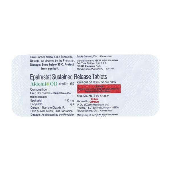 Aldonil OD Tablet 10'S Price, Uses, Side effects, Substitutes | Netmeds