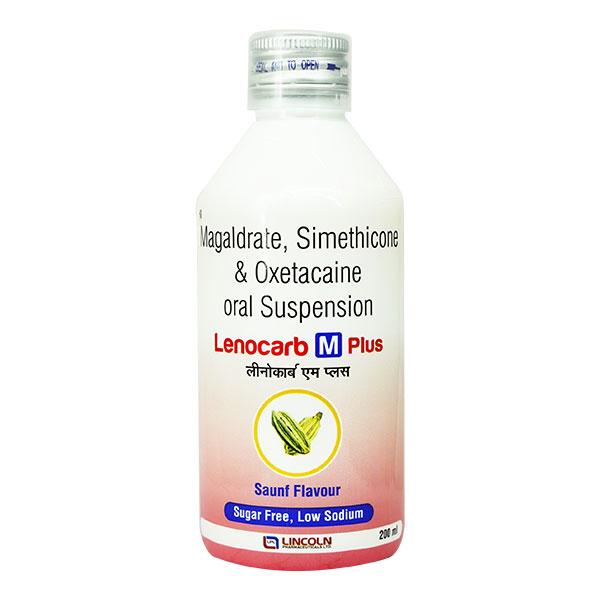 LENOCARB M PLUS Sugar Free Saunf Flavour Oral Suspension 200ml Price ...