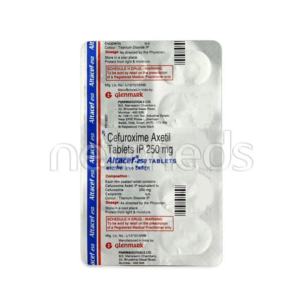 Altacef 250mg Tablet 10'S : Price, Uses, Side Effects | Netmeds