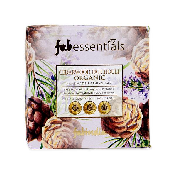 Buy Fabessentials Cedarwood Patchouli Handmade Bathing Bar 100% Organic ...