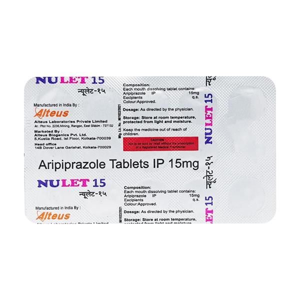 Buy NULET 15 Tablet 15's Online at Upto 25% OFF | Netmeds