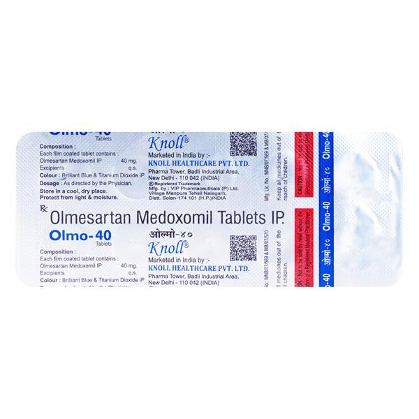 OLMO 40mg Tablet 10's : Price, Uses, Side Effects | Netmeds