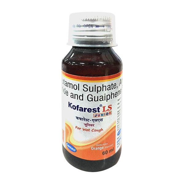 Buy KOFAREST LS JUNIOR DELICIOUS ORANGE FLAVOUR Syrup 100ml Online ...