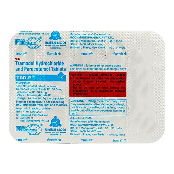 TRD P Tablet 10'S - Price, Uses, Side Effects, and Substitutes | Netmeds