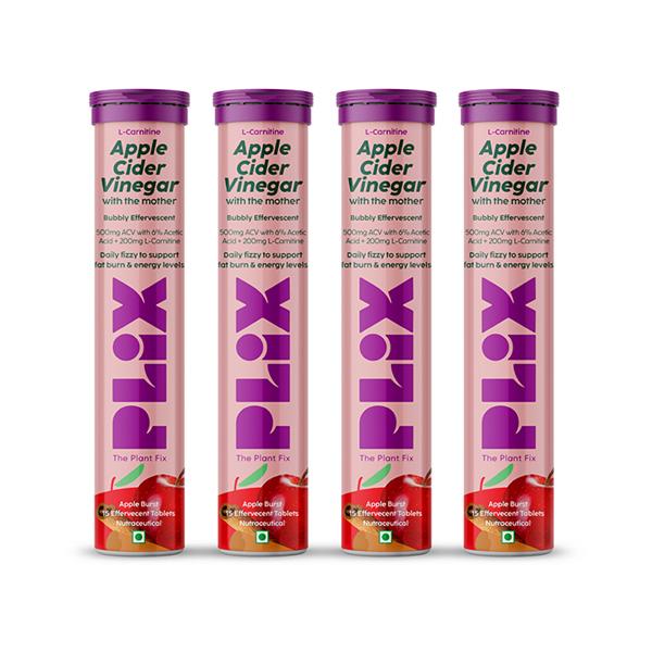 Buy Plix The Plant Fix L-Carnitine Acv Effervescent Tablets 60 Tablets ...