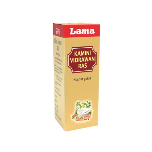 Lama Kamini Vidrawan Ras - Keshar Yukta -10 g ( 40 Pills)