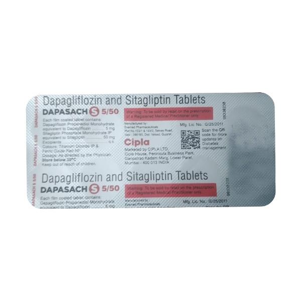 Buy DAPASACH S 5/50 Tablet 10's Online at Upto 25% OFF | Netmeds