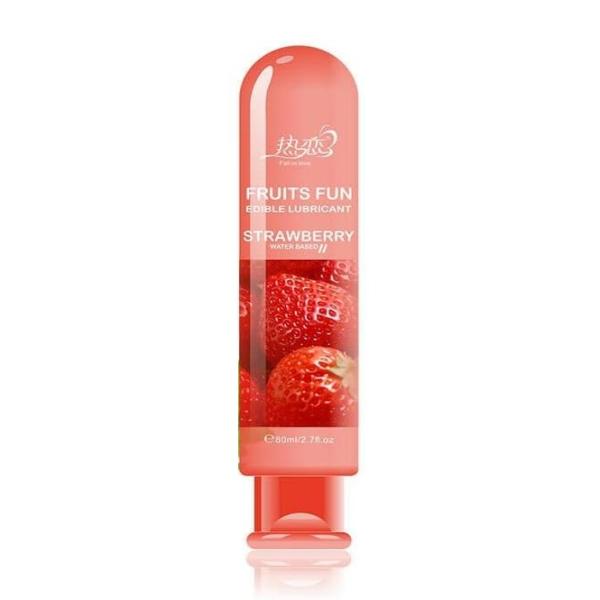 Buy Fruits Fun Edible Strawberry Water Based Lubricant 80 ml Online at ...
