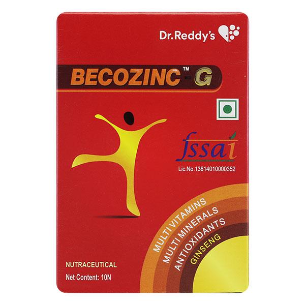 BECOZINC G Tablet 10's Price, Uses, Side effects, Substitutes | Netmeds