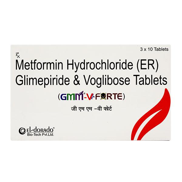 GMM V FORTE 3mg Tablet 10's : Price, Uses, Side Effects | Netmeds