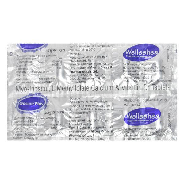 Oosure Plus Tablet 10'S Price, Uses, Side effects, Substitutes | Netmeds
