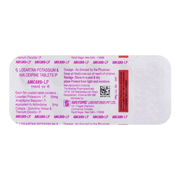 Amcard LP Tablet 10'S : Price, Uses, Side Effects | Netmeds