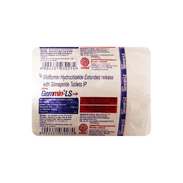 Buy GEMMIN LS Tablet 10's Online at Upto 25% OFF | Netmeds