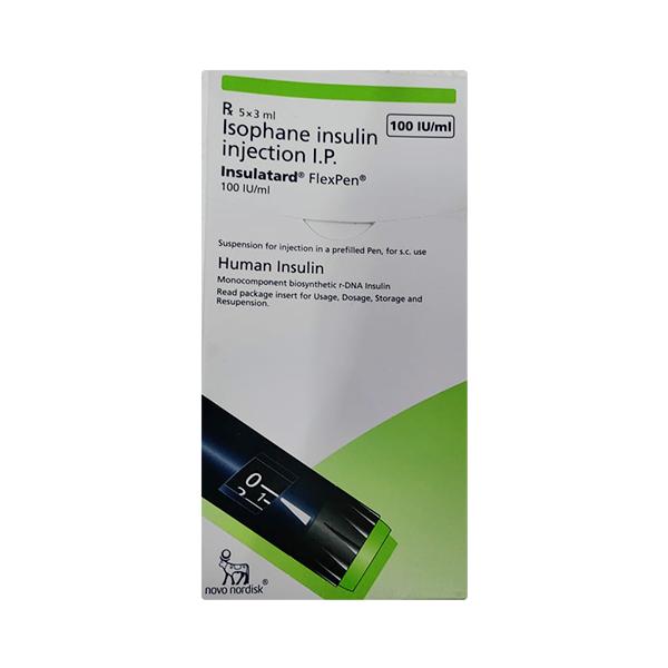 Insulatard 100IU Flexpen 1X3ml : Price, Uses, Side Effects | Netmeds