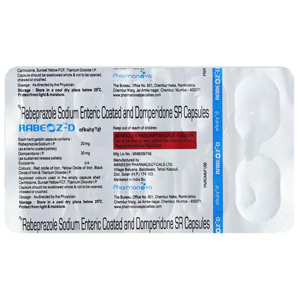 Buy Rabeoz D Capsule 10'S Online at Upto 25% OFF | Netmeds