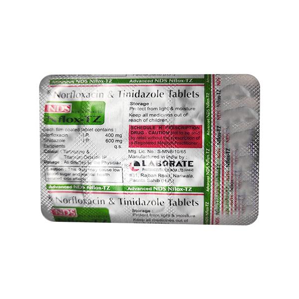 NDS NFLOX TZ Tablet 10's : Price, Uses, Side Effects | Netmeds