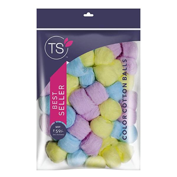 Buy TS COLOR COTTON BALL (Pack of 50) 1's Online at Best Price - Cotton ...