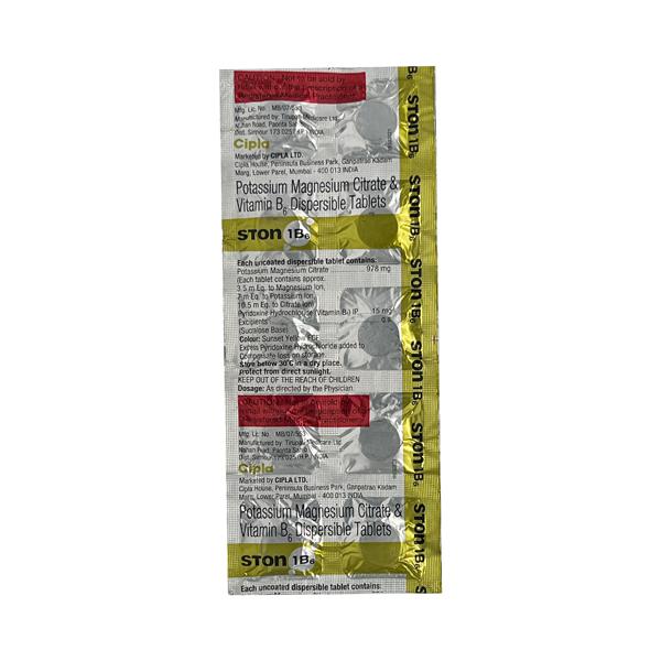 Ston 1 B6 Tablet 10'S Price, Uses, Side effects, Substitutes | Netmeds