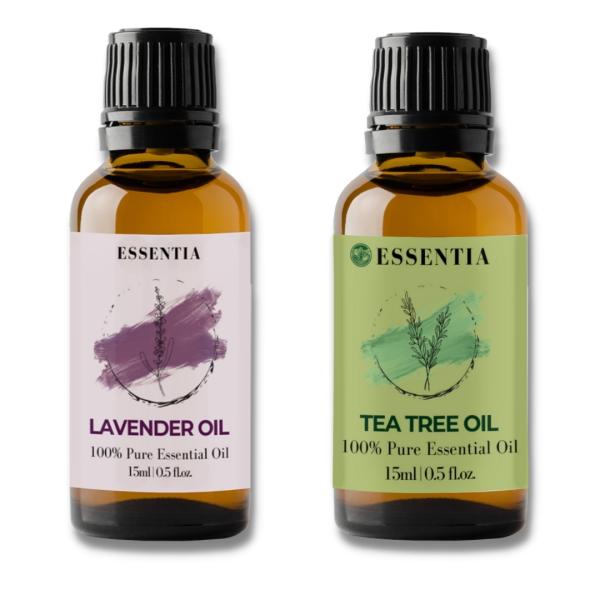 Buy Essentia Extracts Combo of Lavender and Tea Tree Essential Oil 2's ...