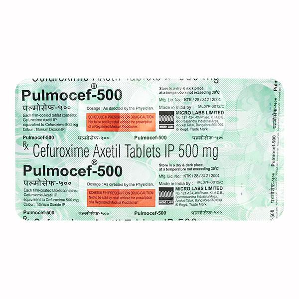 Pulmocef 500mg Tablet 10'S - Price, Uses, Side Effects | Netmeds