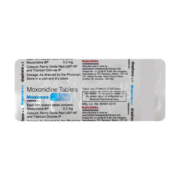 Buy Moxovas 0.2mg Tablet 10'S Online at Upto 25% OFF | Netmeds