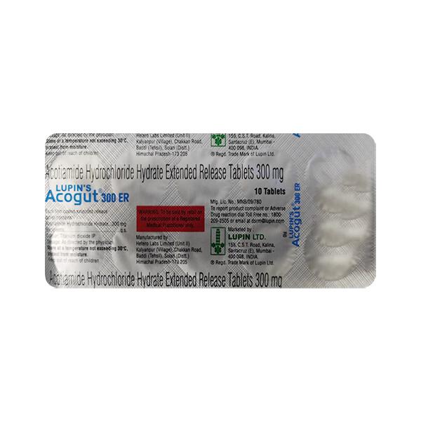 Buy ACOGUT ER 300 Tablet 10's Online at Upto 25% OFF | Netmeds