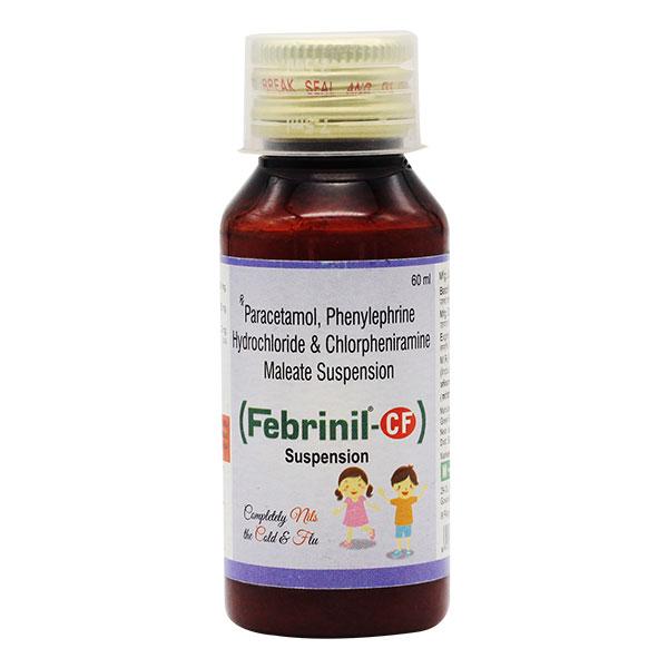Buy FEBRINIL CF Suspension 60ml Online at Upto 25% OFF | Netmeds