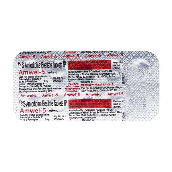 Amwel 5mg Tablet 10'S : Price, Uses, Side Effects | Netmeds