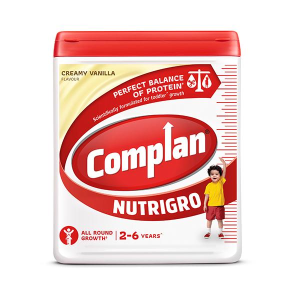 Buy Complan Nutrigro (2-6 Years) Powder - Vanilla Flavour 400 gm (Jar ...