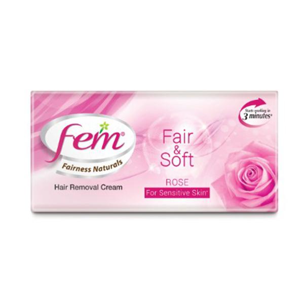 Fem Fairness Naturals Fair & Soft Hair Removal Cream for Sensitive Skin ...