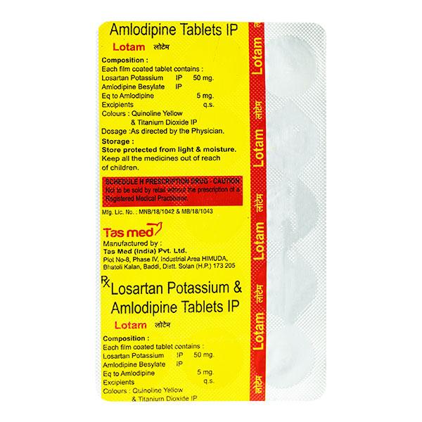 LOTAM Tablet 15's : Price, Uses, Side Effects | Netmeds