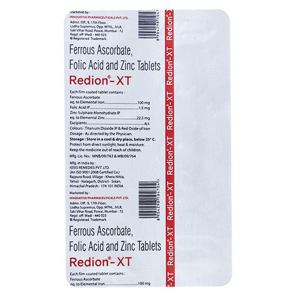 REDION XT Tablet 10's Price, Uses, Side effects, Substitutes | Netmeds