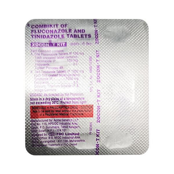 ZOCON T 150 Tablet 3's Price, Uses, Side effects, Substitutes | Netmeds