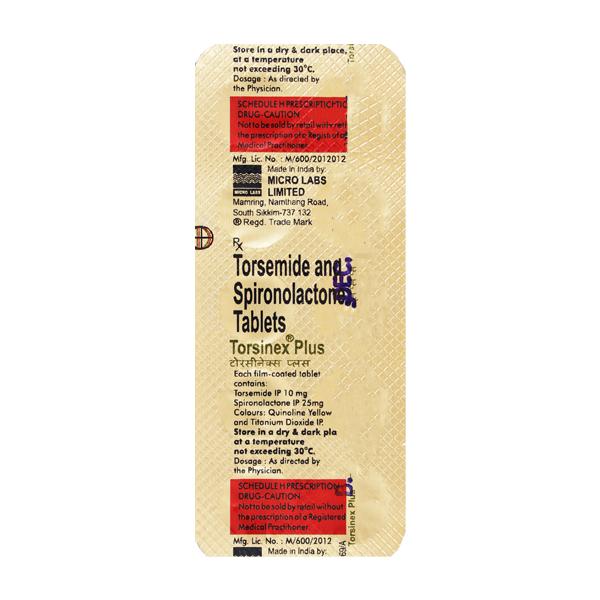 Torsinex Plus Tablet 10'S Price, Uses, Side effects, Substitutes | Netmeds