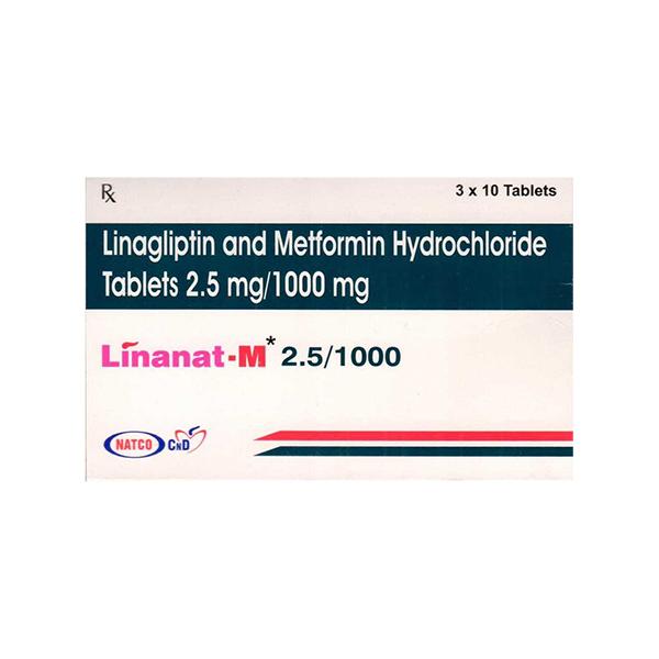 LINANAT M 2.5/1000 Tablet 10's : Price, Uses, Side Effects | Netmeds