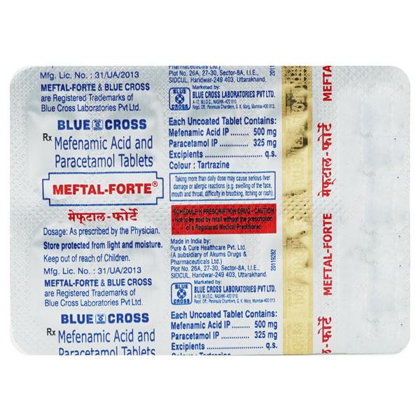 Meftal-Forte Tablet: View Uses, Price, Dosage | Netmeds