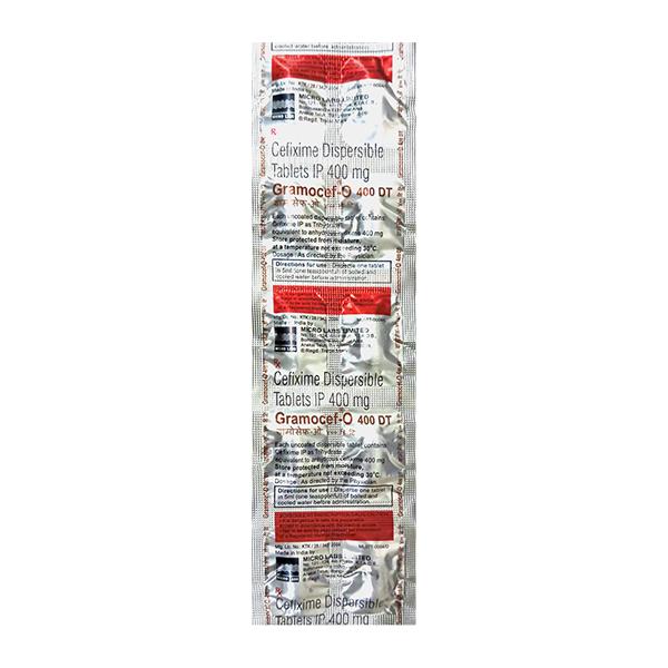 Gramocef O 400mg Tablet 10'S : Price, Uses, Side Effects | Netmeds