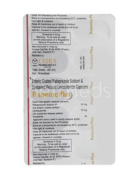 Rabeloc Plus Capsule 10'S : Uses, Side Effects, Price | Netmeds