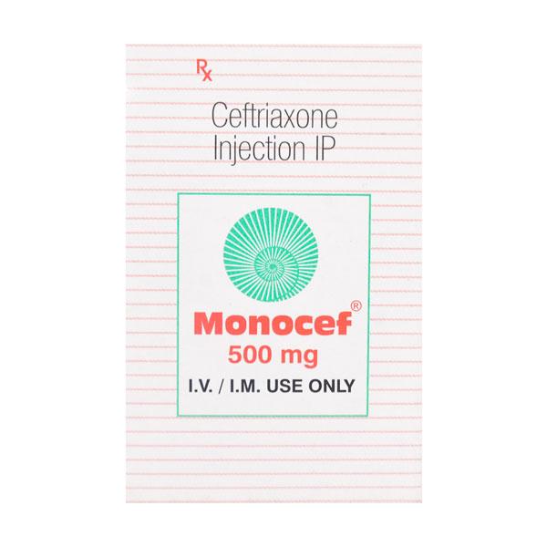 Monocef 500mg Injection 1's : Price, Uses, Side Effects | Netmeds