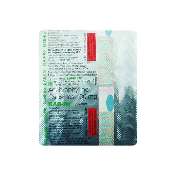 AB FLO 100mg Capsule 15's Price, Uses, Side effects, Substitutes | Netmeds