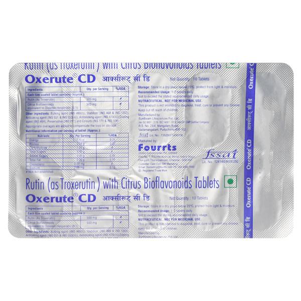 Buy Oxerute CD Tablet 10'S Online at Upto 25% OFF | Netmeds