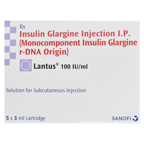 Lantus 100IU Cartridge 1X3ml - Price, Uses, Side Effects | Netmeds