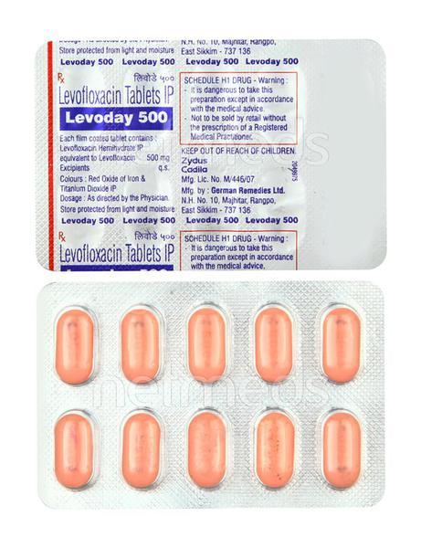Levoday 500mg Tablet 10'S Price, Uses, Side effects, Substitutes | Netmeds