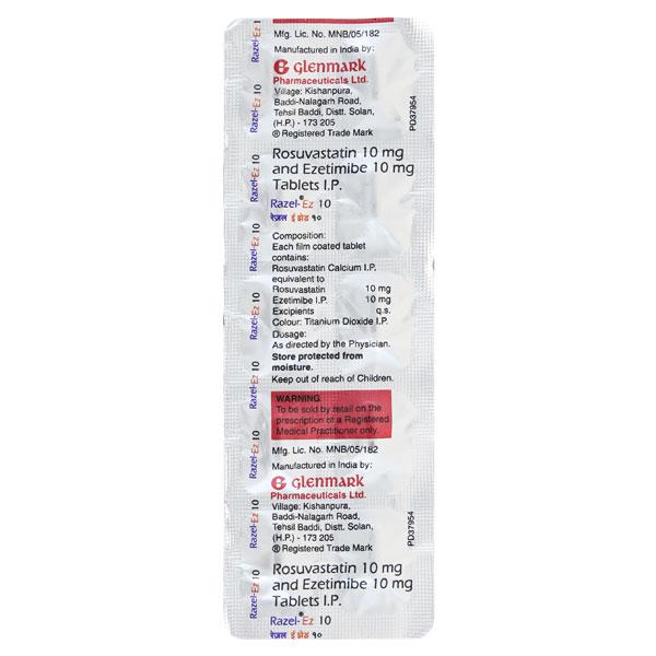 Buy Razel EZ 10mg Tablet 10'S Online at Upto 25% OFF | Netmeds